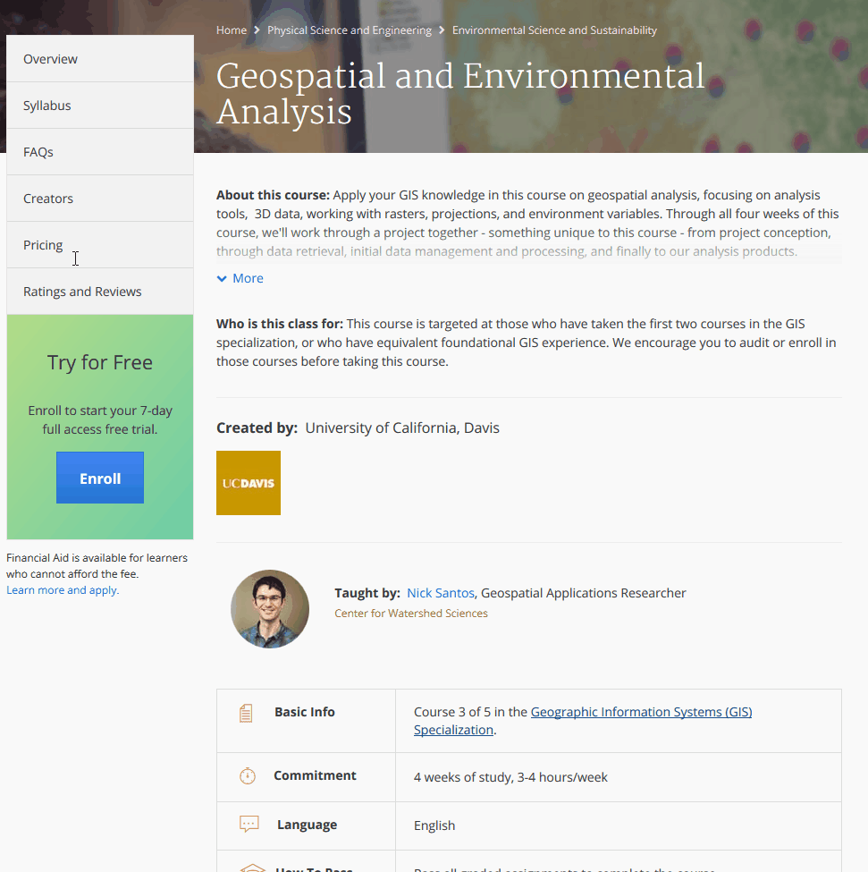 Coursera Coursera GIS Specialization Help Site